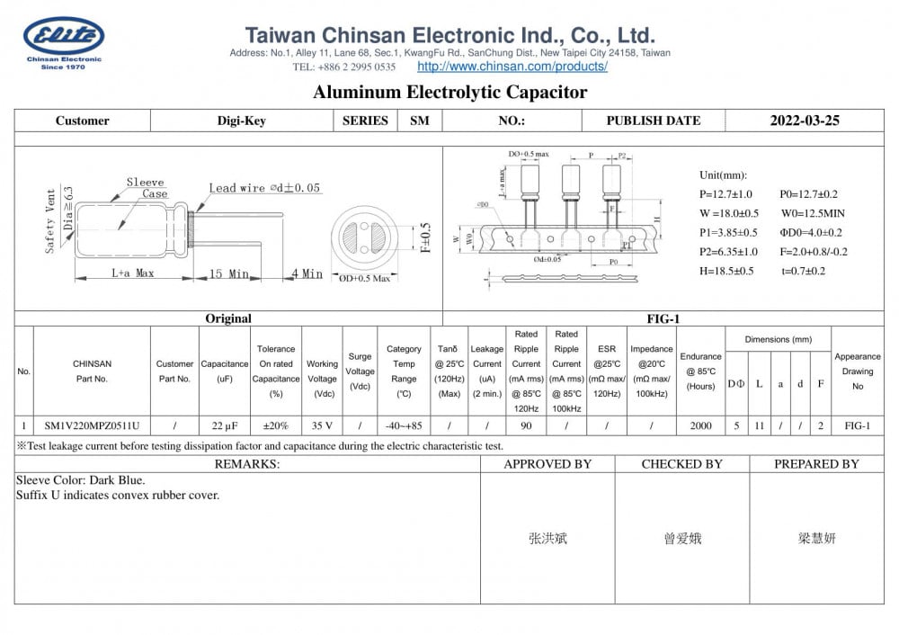 Chinsan SM series datasheet page 4