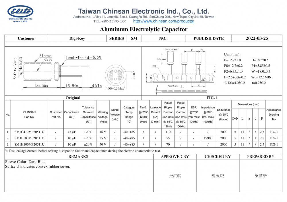 Chinsan SM series datasheet page 5