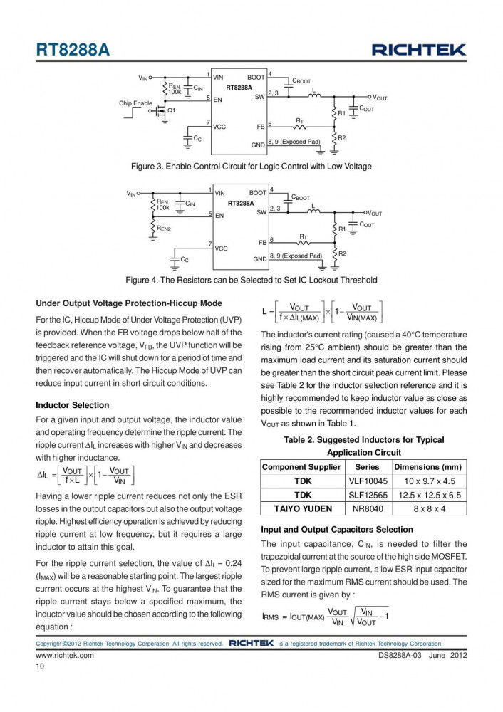 RT8288A document preview, page 10
