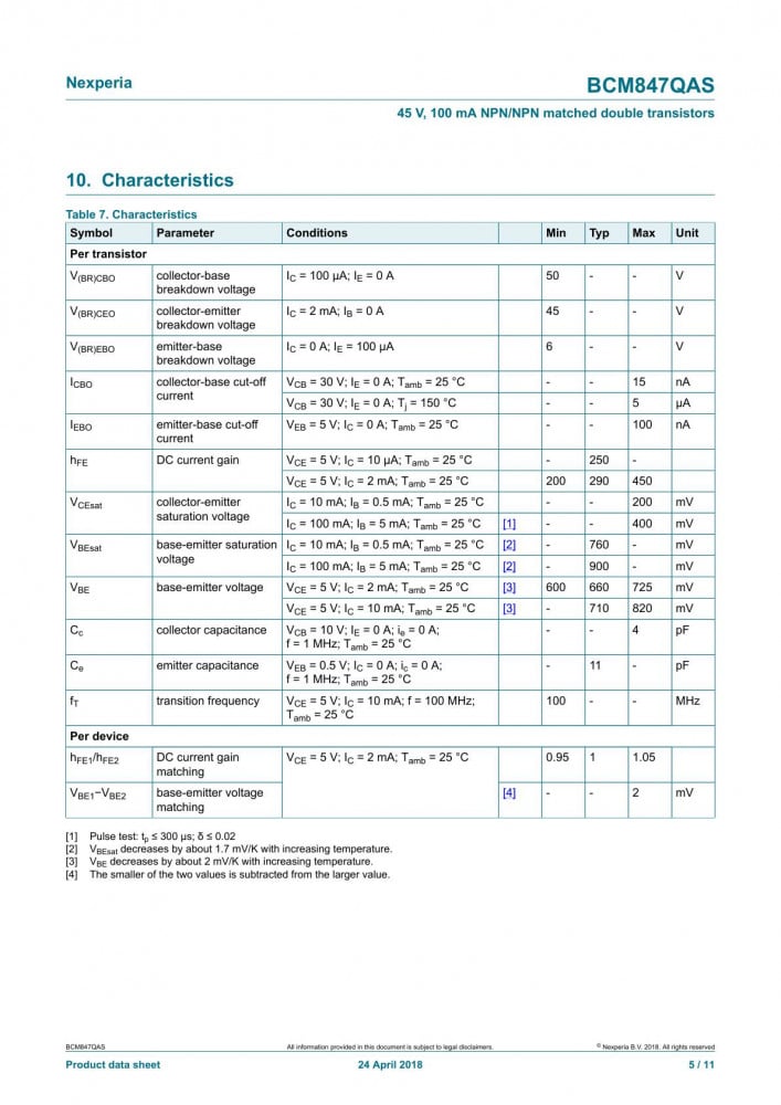 BCM847QASZ datasheet page 5