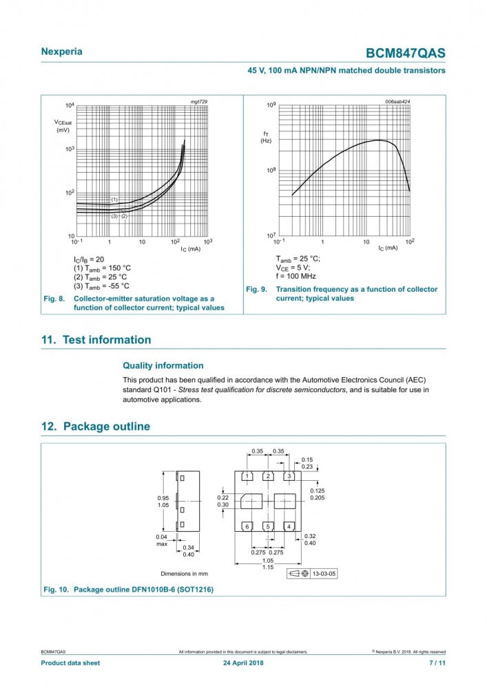 BCM847QASZ datasheet page 7