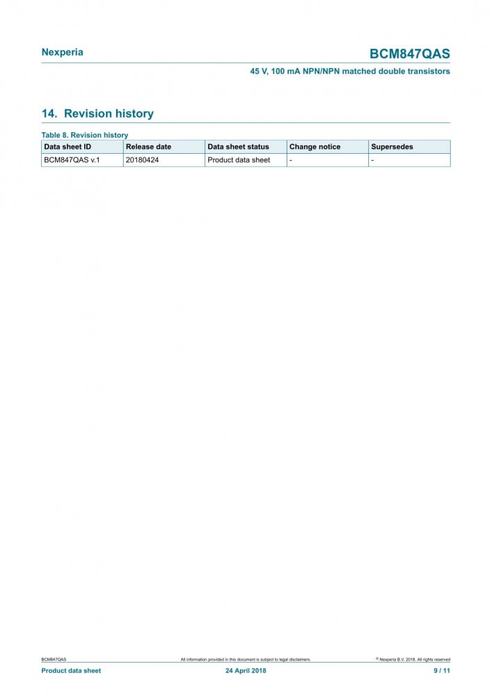 BCM847QASZ datasheet page 9