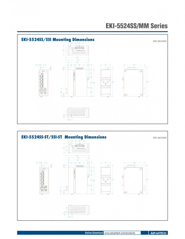 EKI-5524SS/MM Series technical document page 2