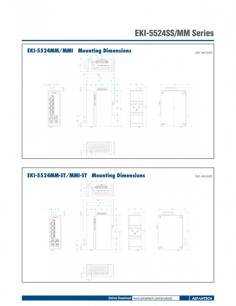 EKI-5524SS/MM Series technical document page 3