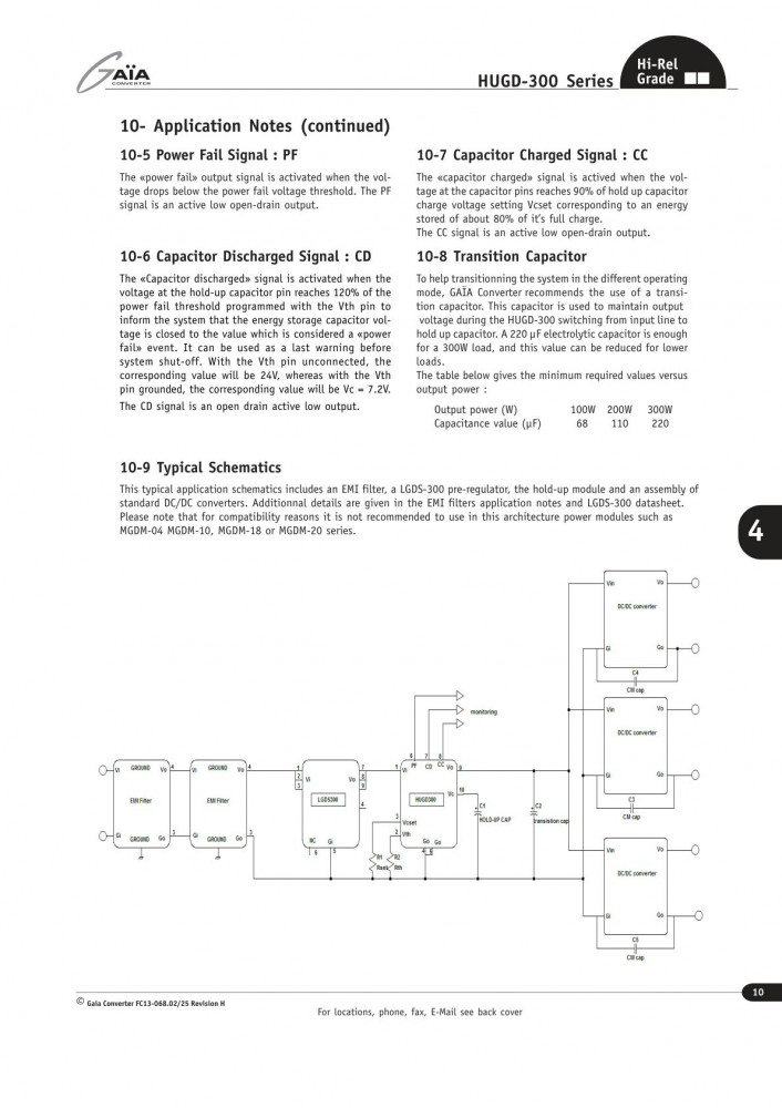 Gaia Converter HUGD-300 datasheet page 10