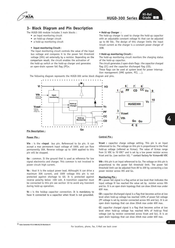 Gaia Converter HUGD-300 datasheet page 2