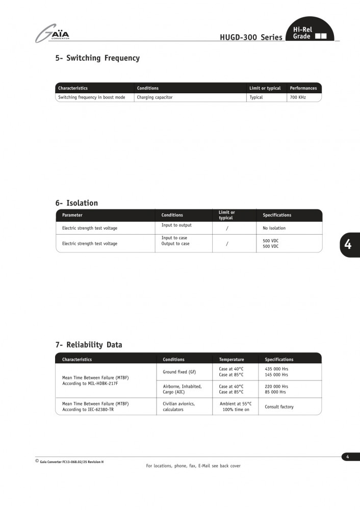Gaia Converter HUGD-300 datasheet page 4