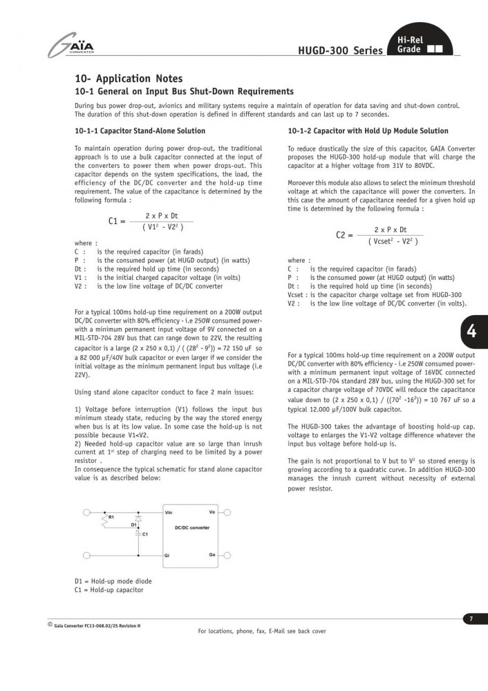 Gaia Converter HUGD-300 datasheet page 7
