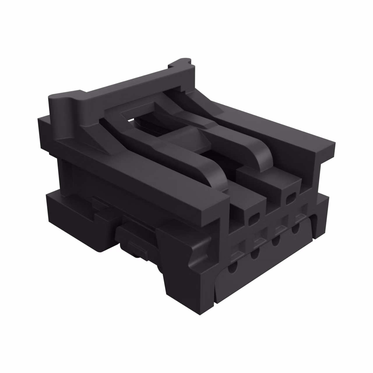 Mini50 Unsealed Receptacle, Single Row, Bridged, 4 Circuits, Polarization Option D, Green for sale