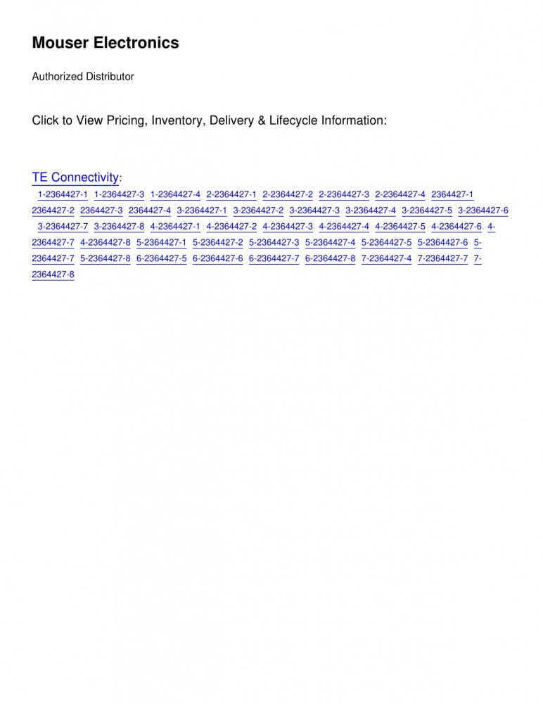 TE Connectivity 5-2364427-1 document page 8