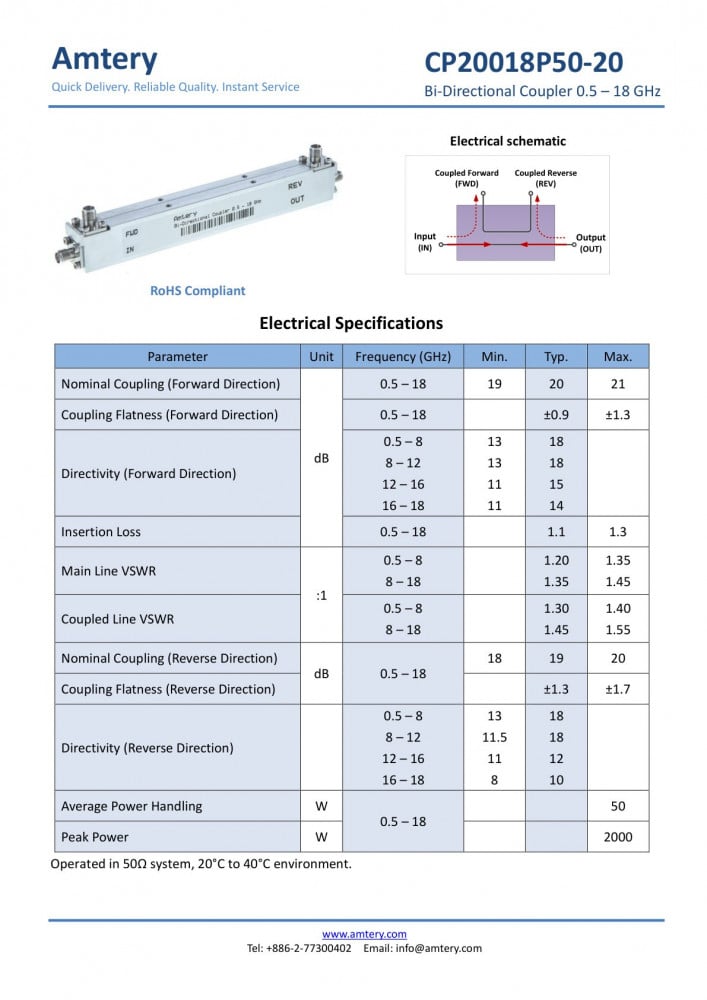 CP20018P50-20 datasheet page 1