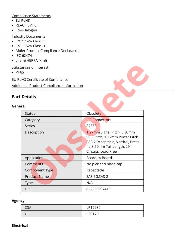Molex 878630025 product documentation image 2