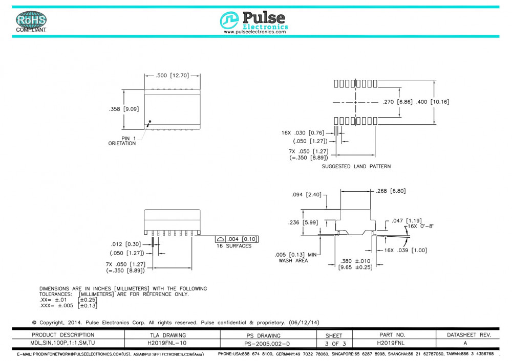 H2019FNL datasheet page 3