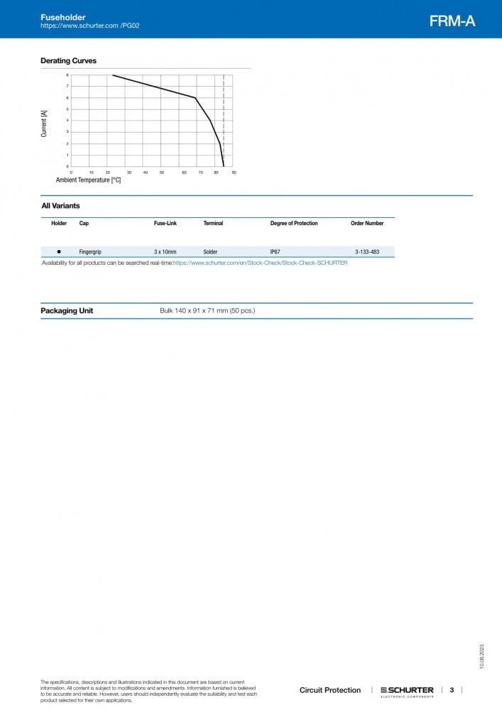 SCHURTER 3-133-483 datasheet page 3