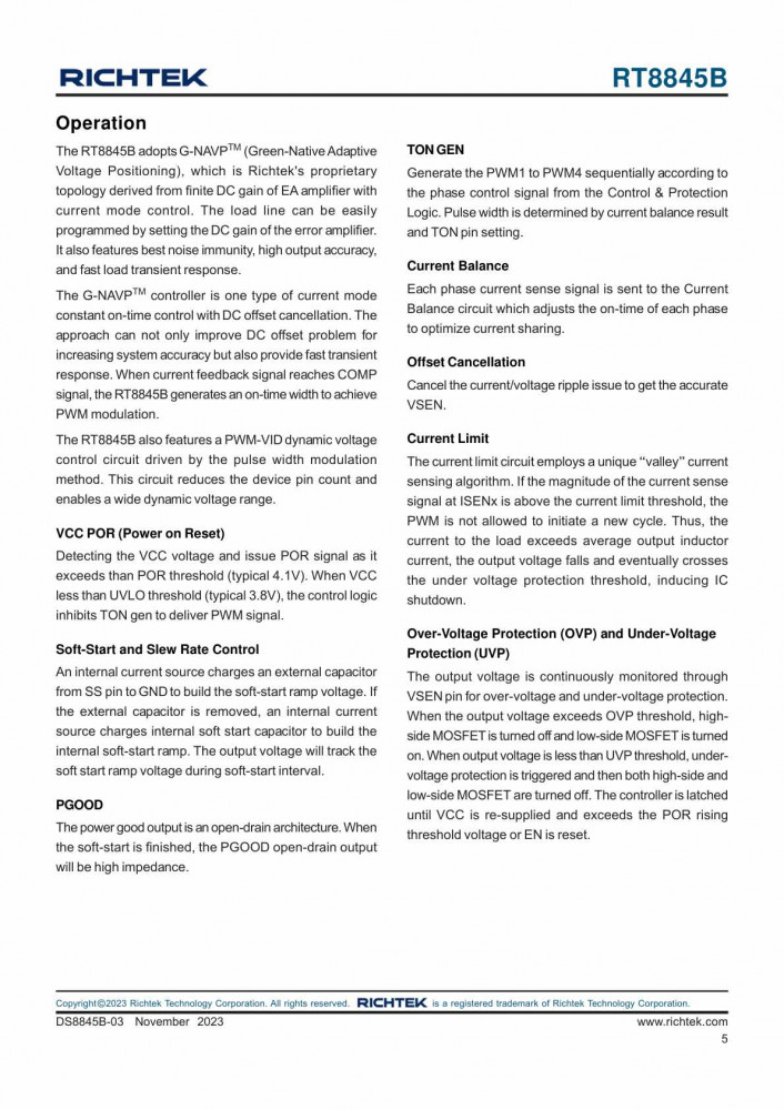 RT8845B datasheet page 5