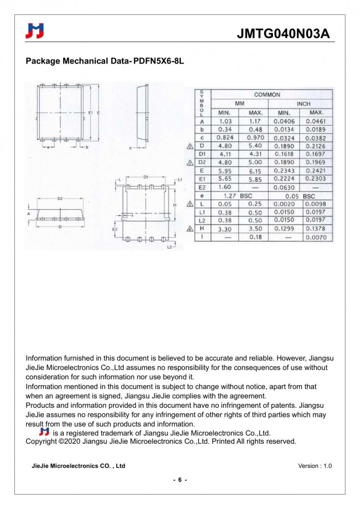 JMTG040N03A datasheet page 6