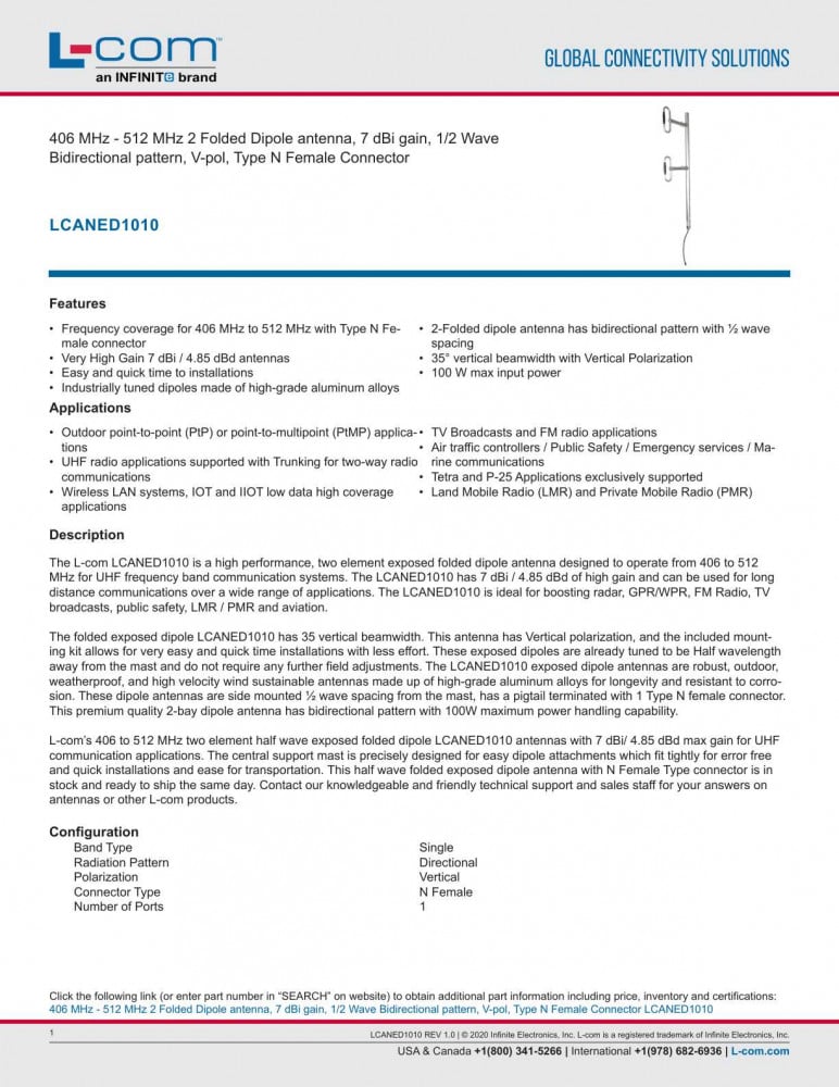 LCANED1010 technical document page 1