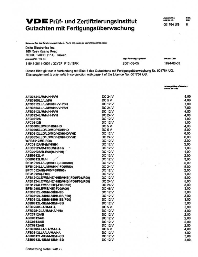 AFB0924HH technical document page 10
