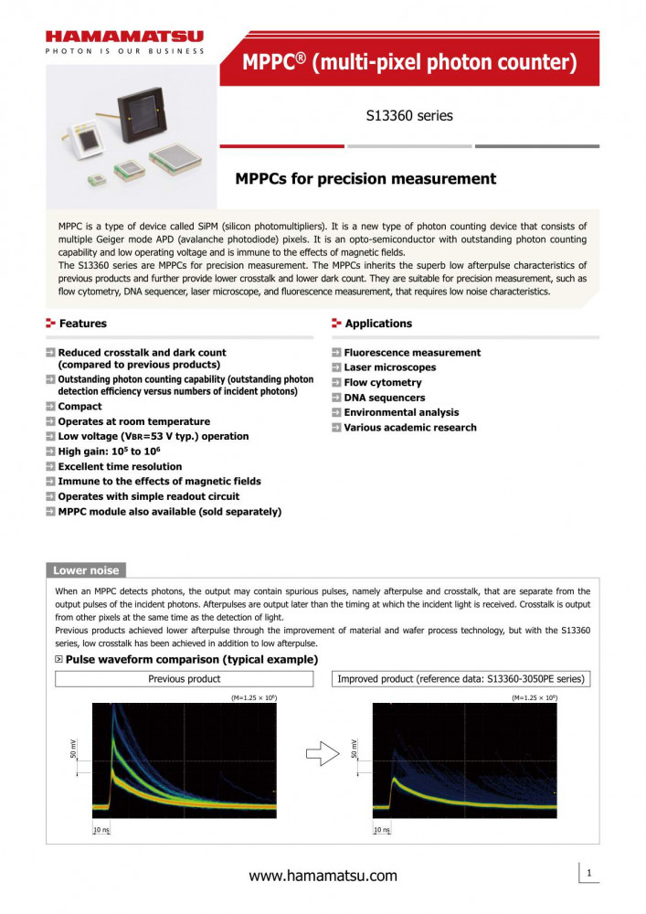 S13360-3075PE datasheet page 1