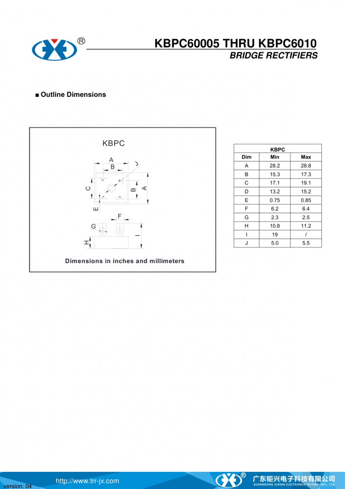 JUXING KBPC6010 datasheet page 3
