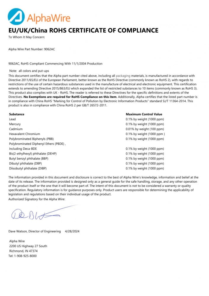 9062AC technical document page 4