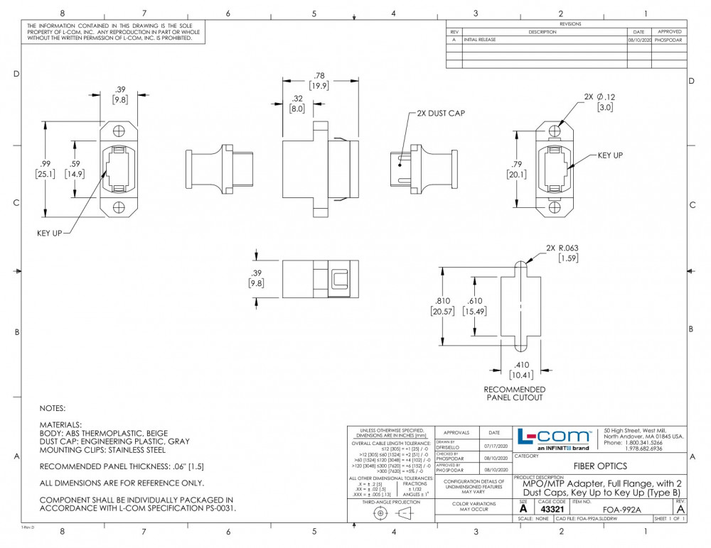 FOA-992A technical document image