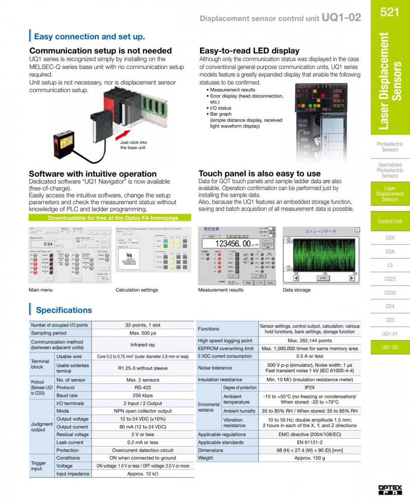UQ1 Series technical document page 4