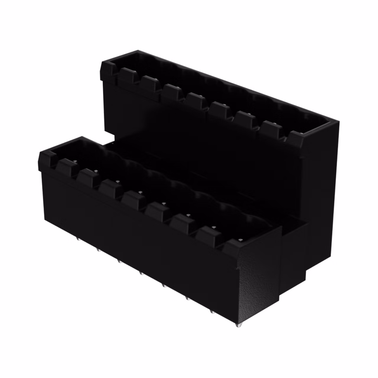 5.00mm Pitch Eurostyle Vertical Dual Level PCB Header, Closed Ends, 16 Circuits for sale