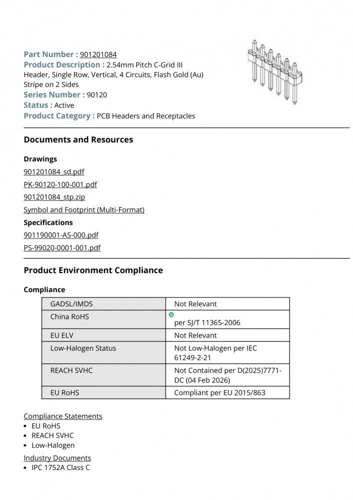 901201084 technical document page 1