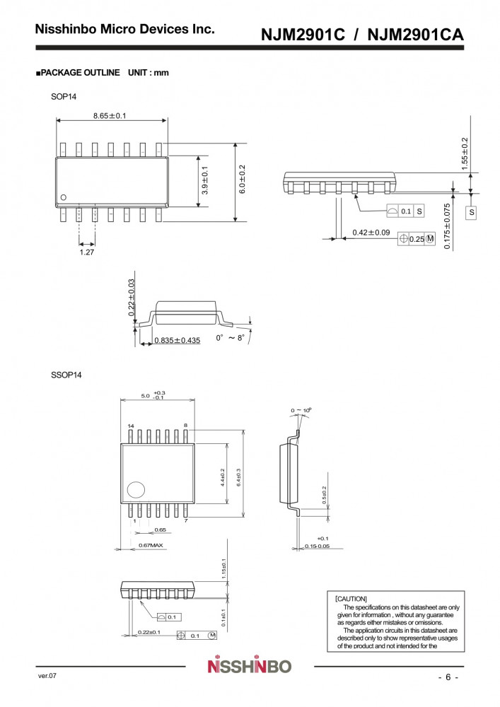 NJM2901CA technical document page 6