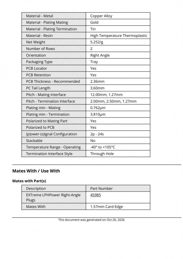 MOLEX 459842442 technical document image, page 3