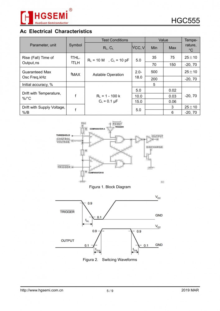 HGC555 datasheet page 5