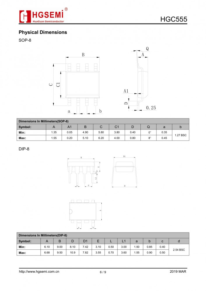 HGC555 datasheet page 6
