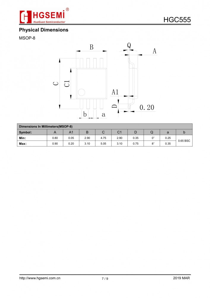 HGC555 datasheet page 7