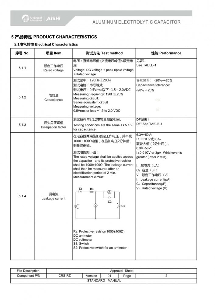AISHI ERZ1HM101E12OT approval document page 5
