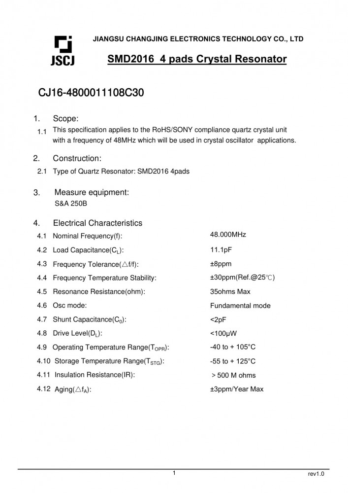 CJ16-4800011108C30 datasheet page 2