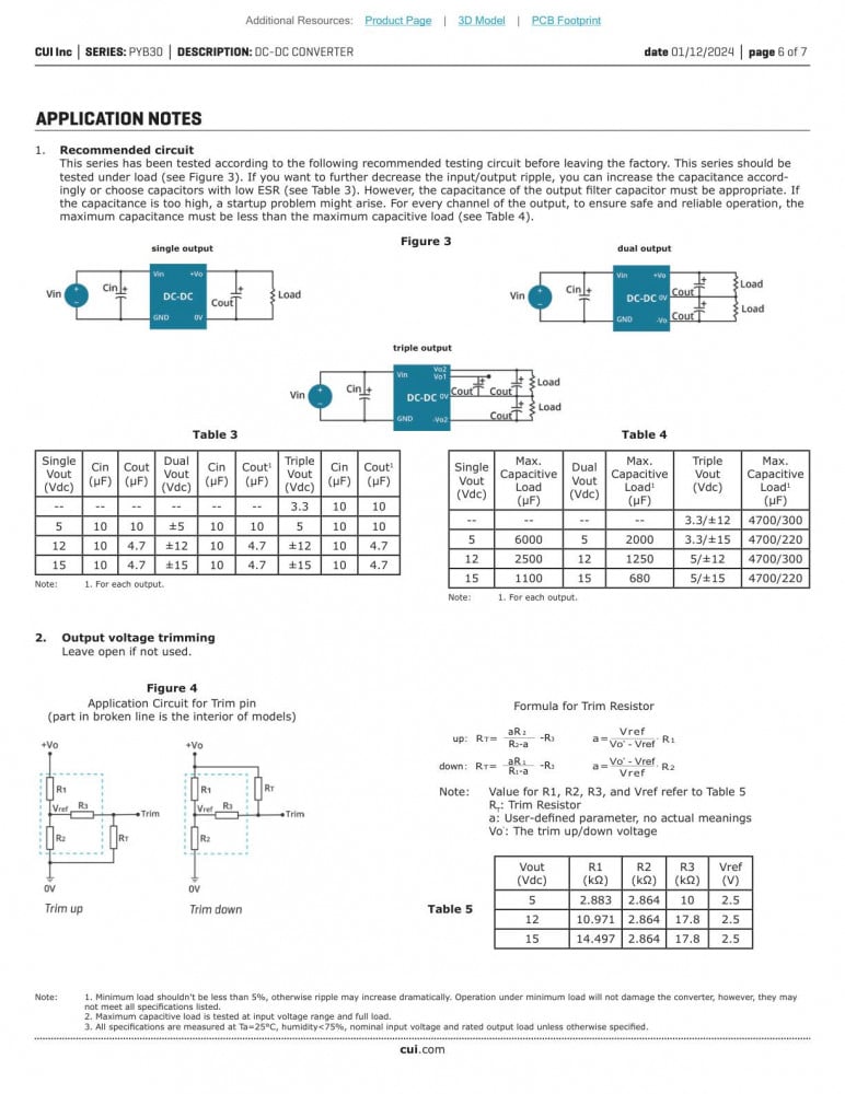 CUI PYB30 datasheet page 6