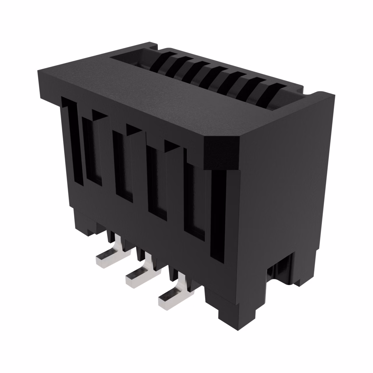 Easy-On FFC/FPC Connector, 0.50mm Pitch, Surface Mount, Vertical, Non-ZIF, Standard Footprint, Tin Bismuth Plating, Short Terminal Type, Black, 7 Circuits for sale