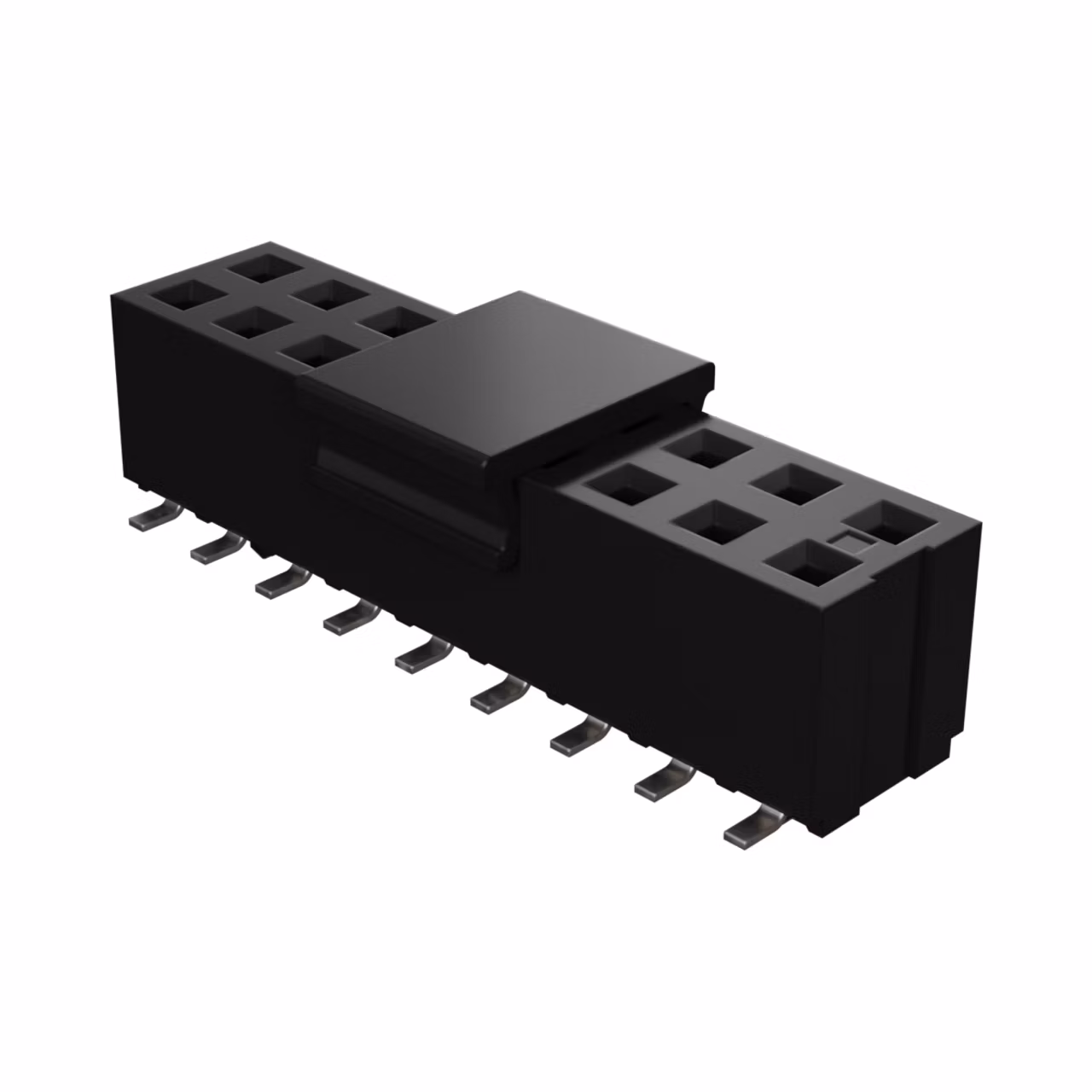 Milli-Grid Receptacle, Surface Mount, Vertical, Top Entry, with Plastic Pegs, with Cap, Tape and Reel, 2.50µm Tin (Sn) Plating, 18 Circuits, Lead-Free for sale