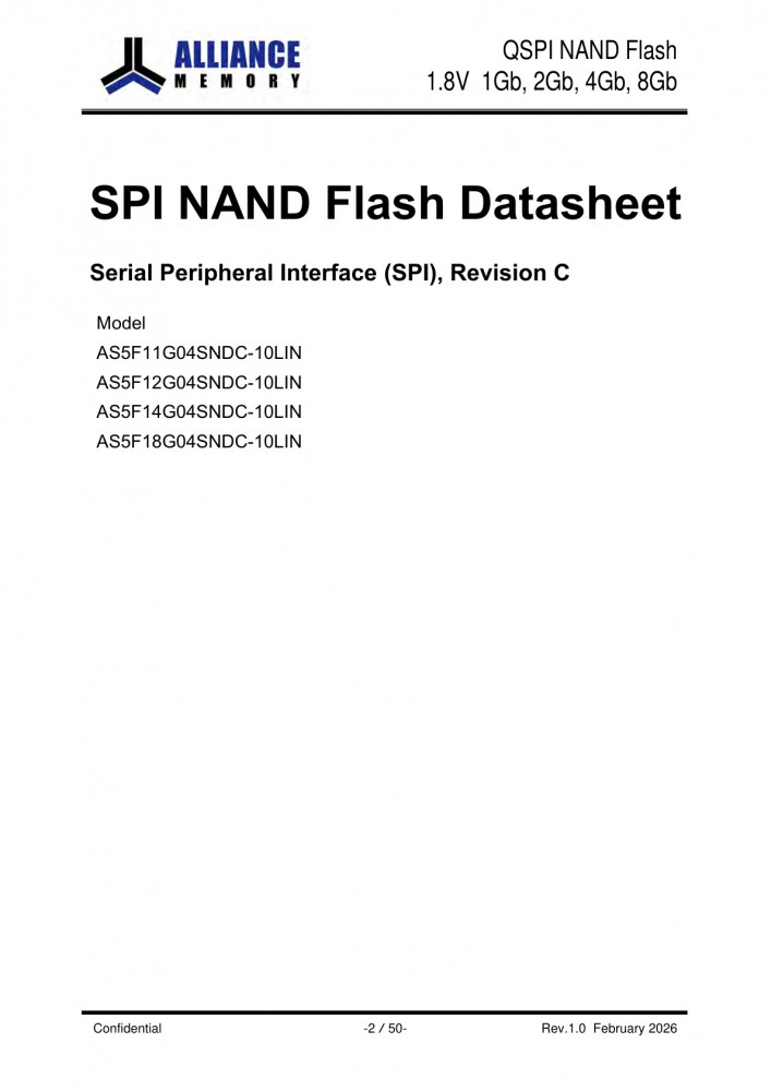 AS5F11G04SNDC-10LIN datasheet preview page 2