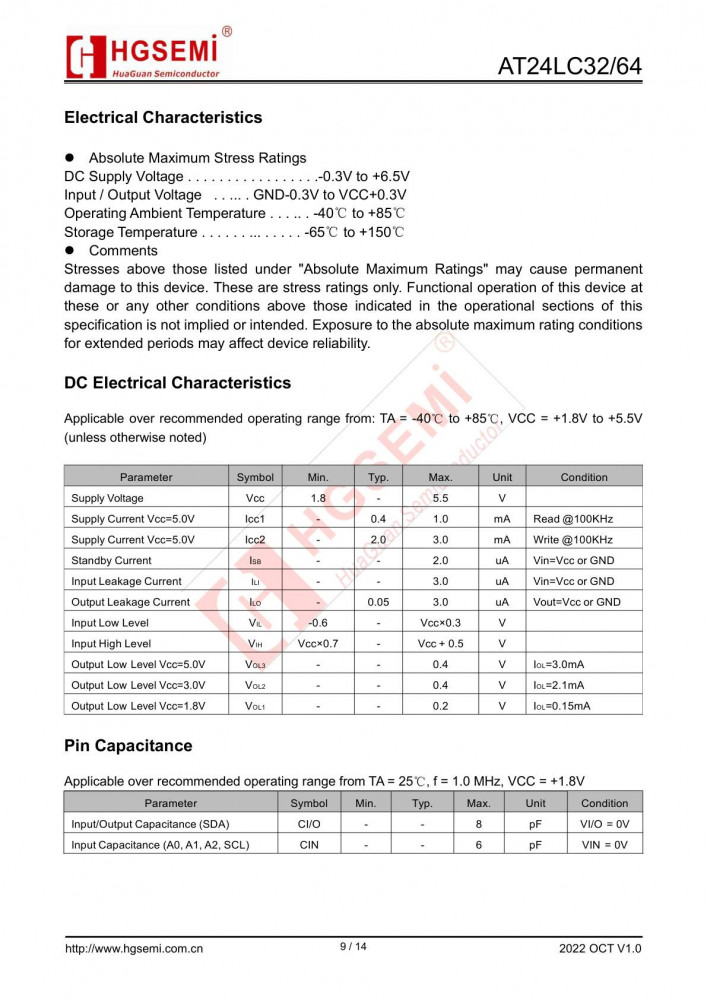 AT24LC32M/TR datasheet page 9