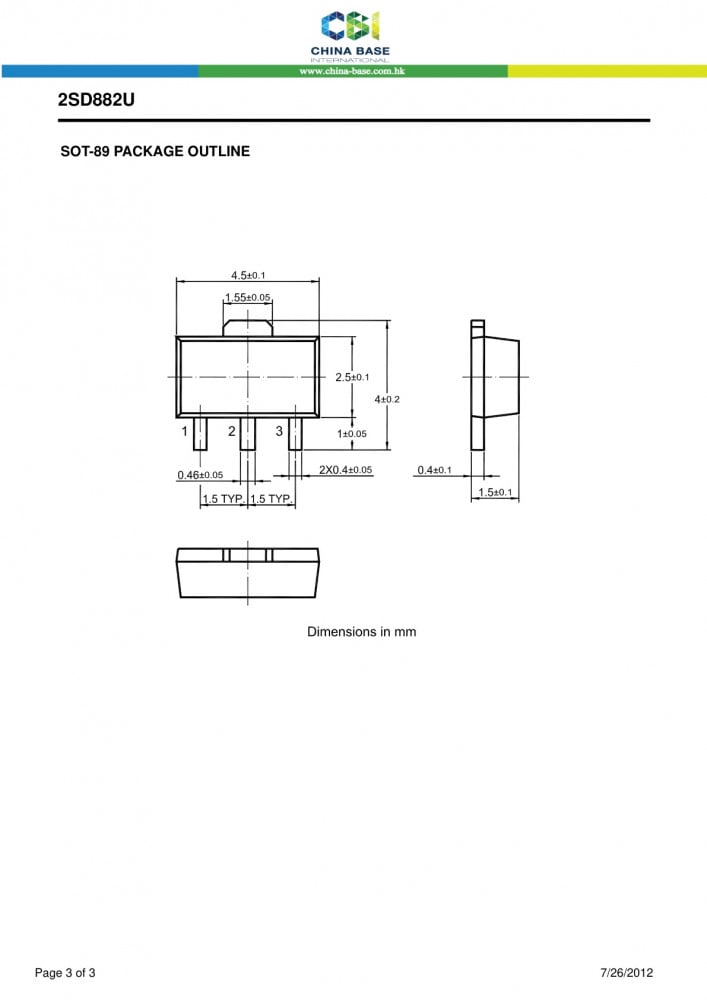 2SD882PU datasheet page 3