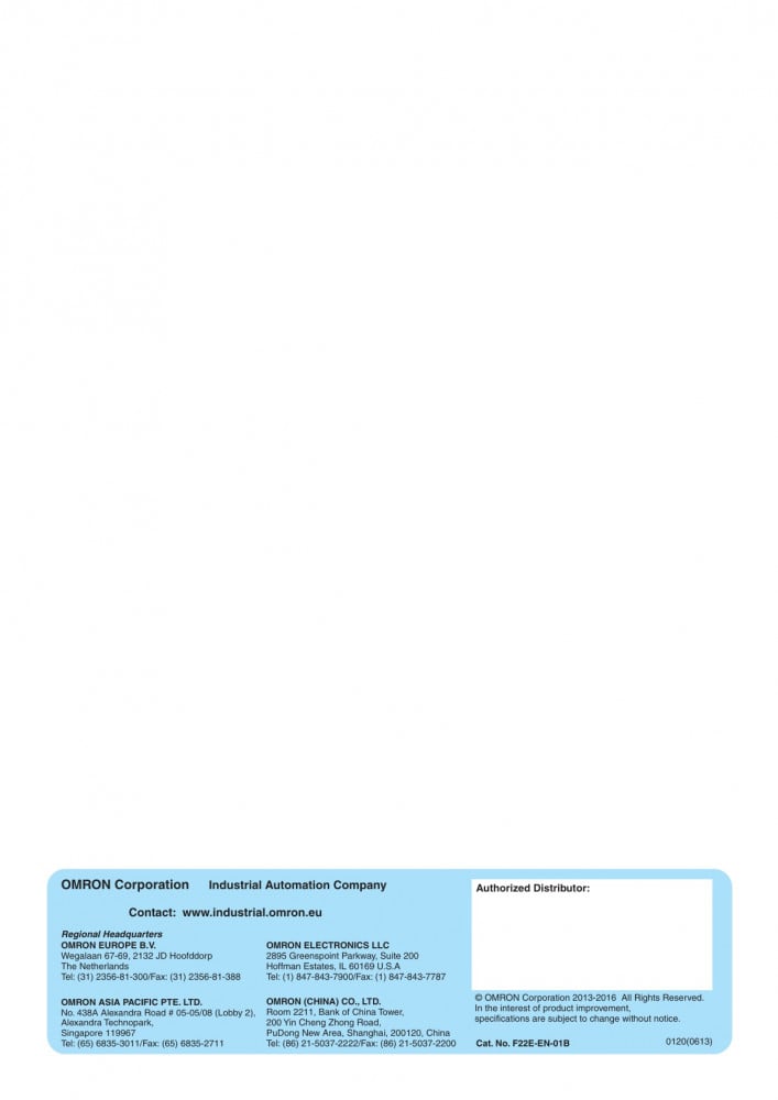 OMRON D40ML technical document page 8