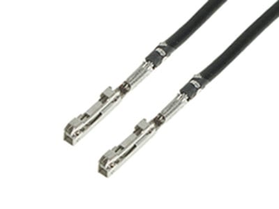 Pre-Crimped Lead Squba 1.8 Female-to-Squba 1.8 Female, Tin (Sn) Plating,  150.00mm Length, 22 AWG, Black