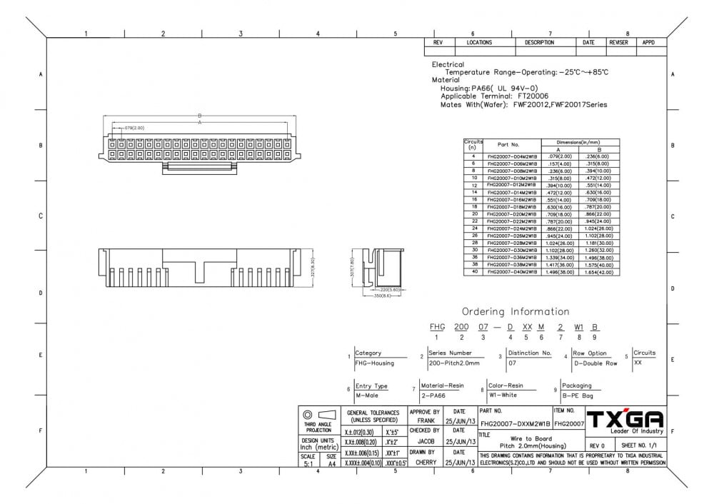 FHG20007-D24M2W1B technical document preview