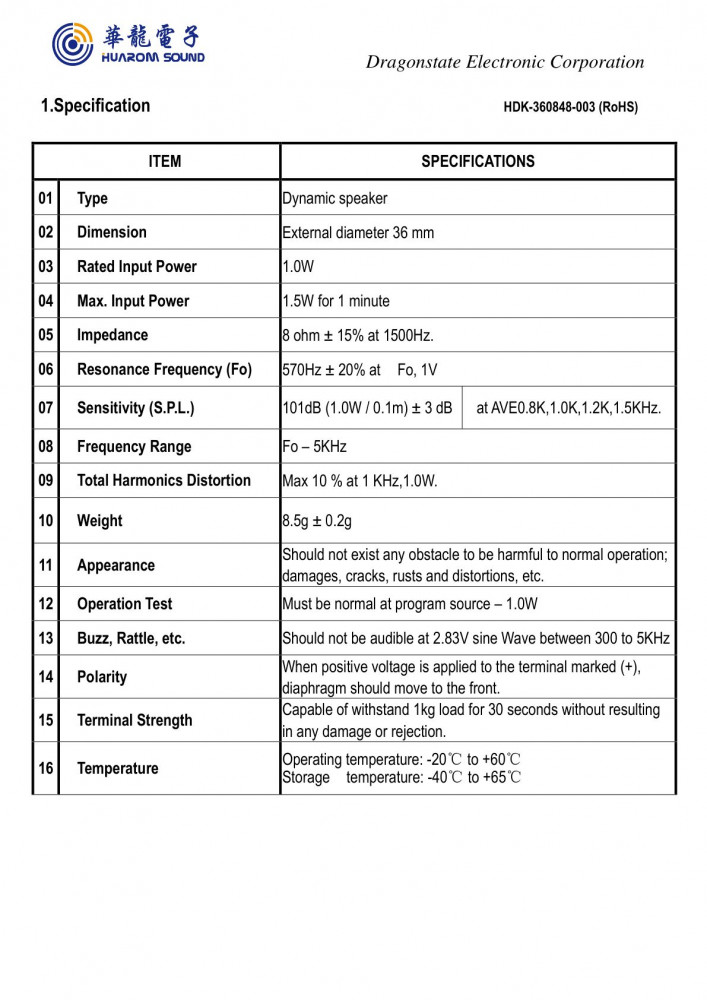 HDK-360848-003 specification page 3