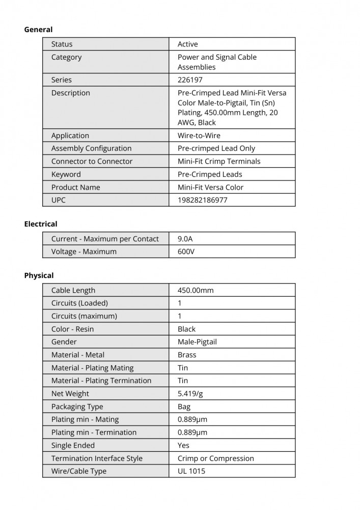 Technical document page image 2 for product 2261974125