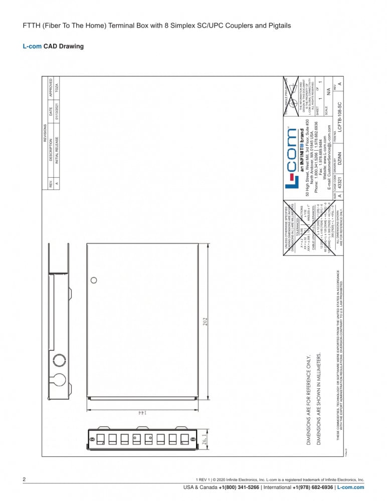 LCFTB-108-SC technical document page 2