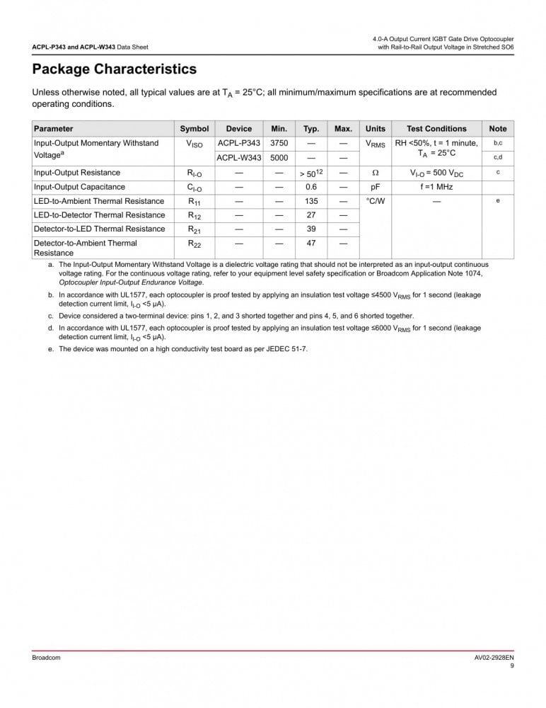 ACPL-W343 datasheet page 9