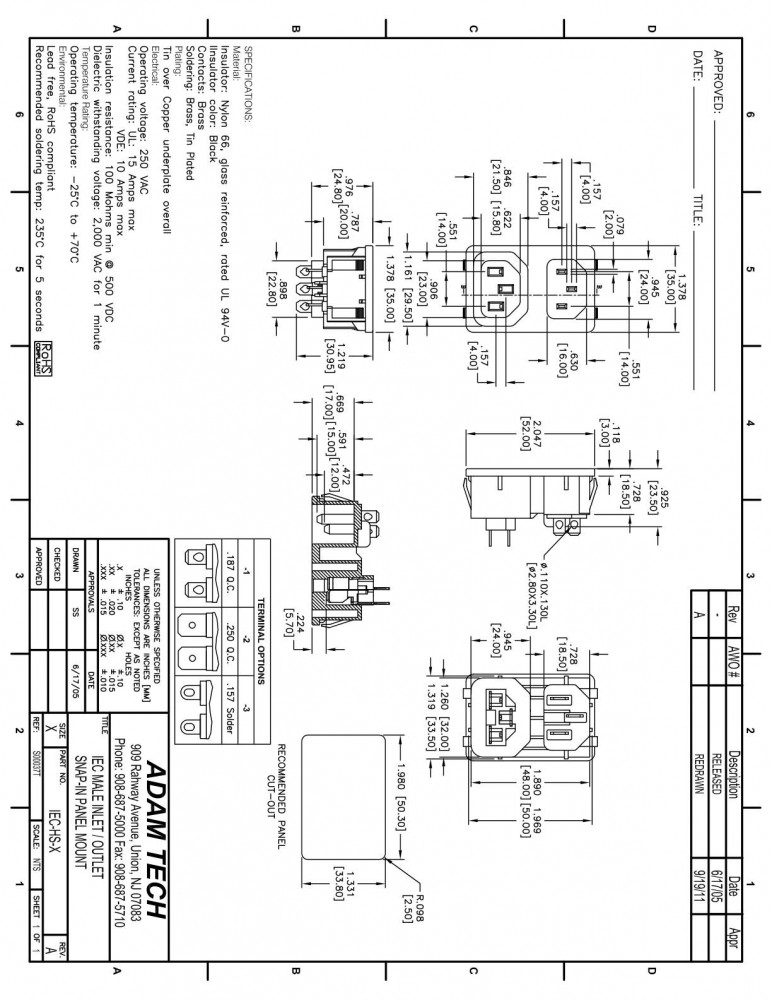 IEC-HS-1 technical document page